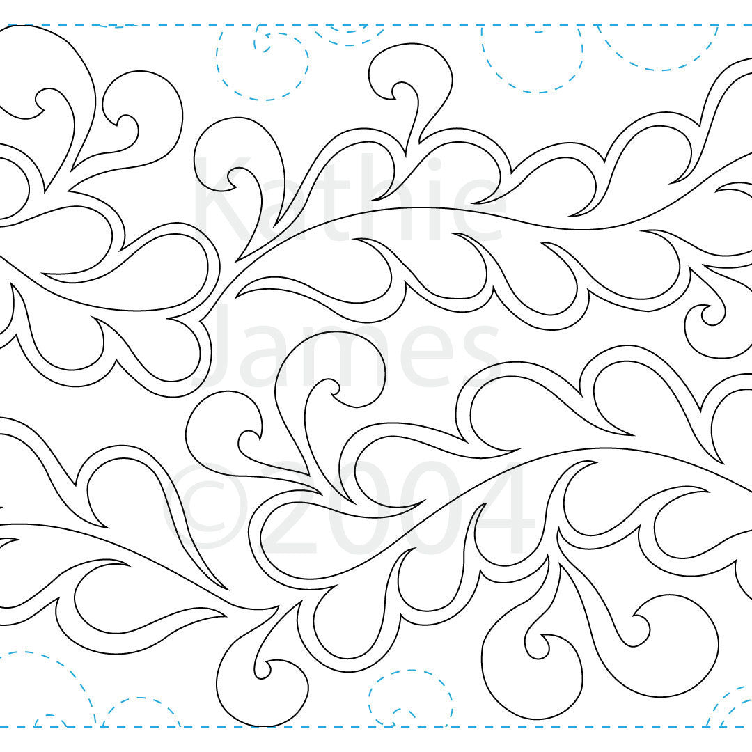 Chocolate Swirl Feather – Stitchin Time Quilting Service